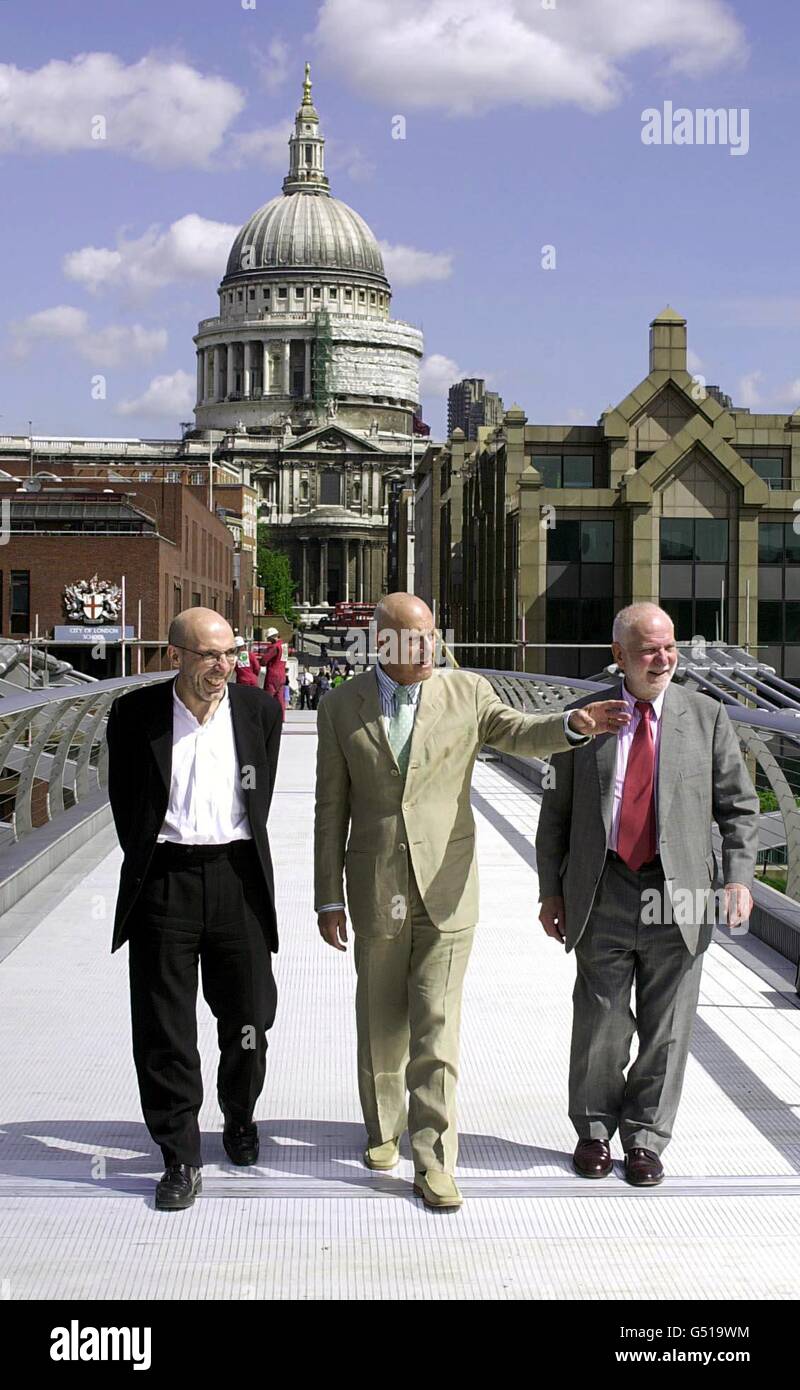 Foster partners architects sir anthony caro sculptor hi-res stock ...