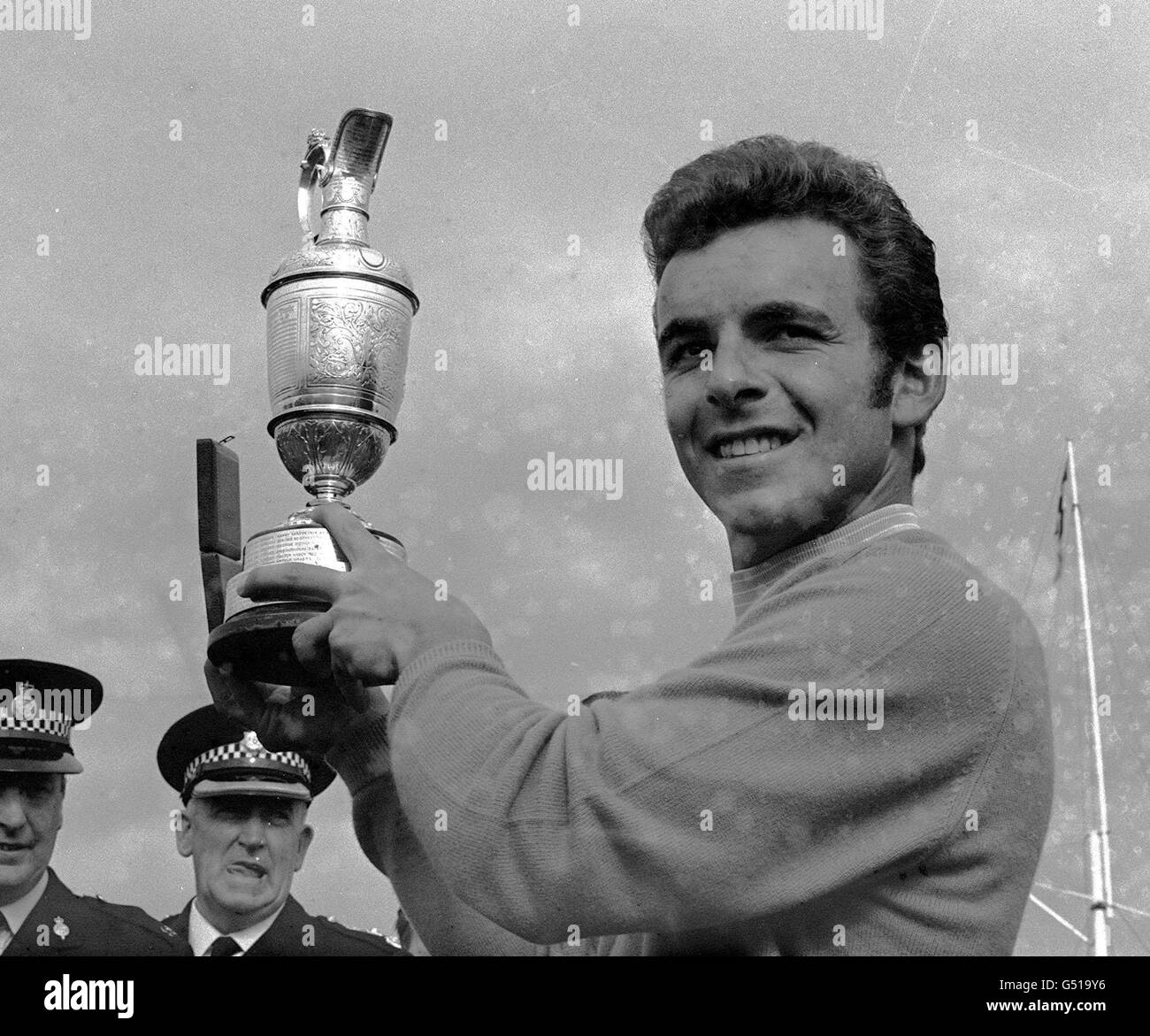 Golfer Tony Jacklin, the new Open golf champion of 1969, holding the ...
