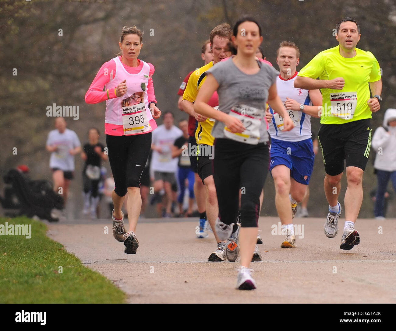 Miles for Missing People. Kate McCann (left) takes part in the Miles ...