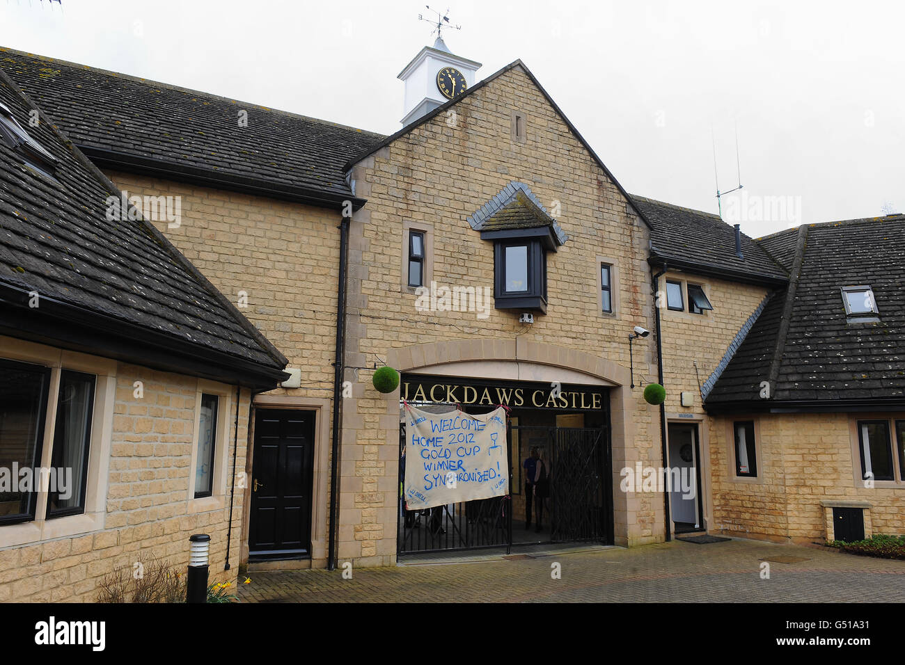 During the stable visit at jackdaws castle hi-res stock photography and ...