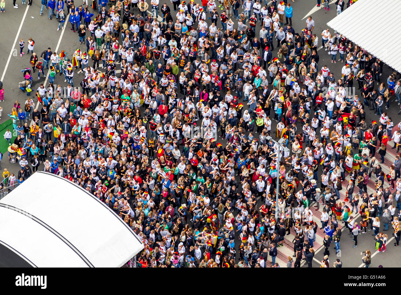 Aerial view, Soccer World Cup 2014, aerial view, Public Viewing at ...