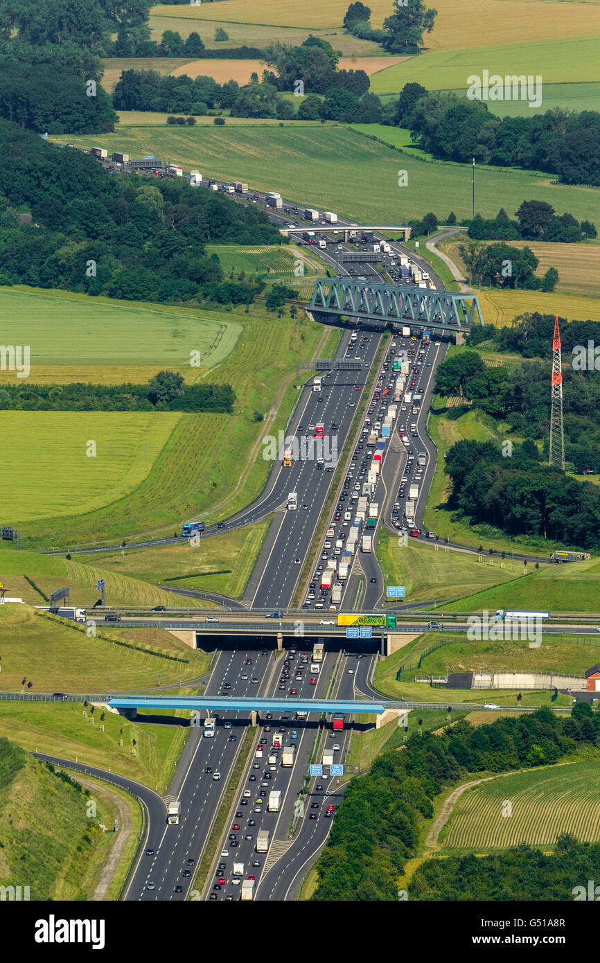 Traffic jam on the a2 motorway 2 hi-res stock photography and images ...