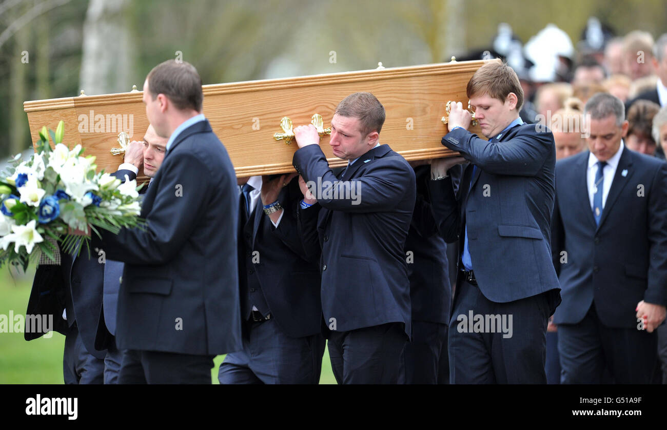 Pc David Rathband funeral Stock Photo - Alamy