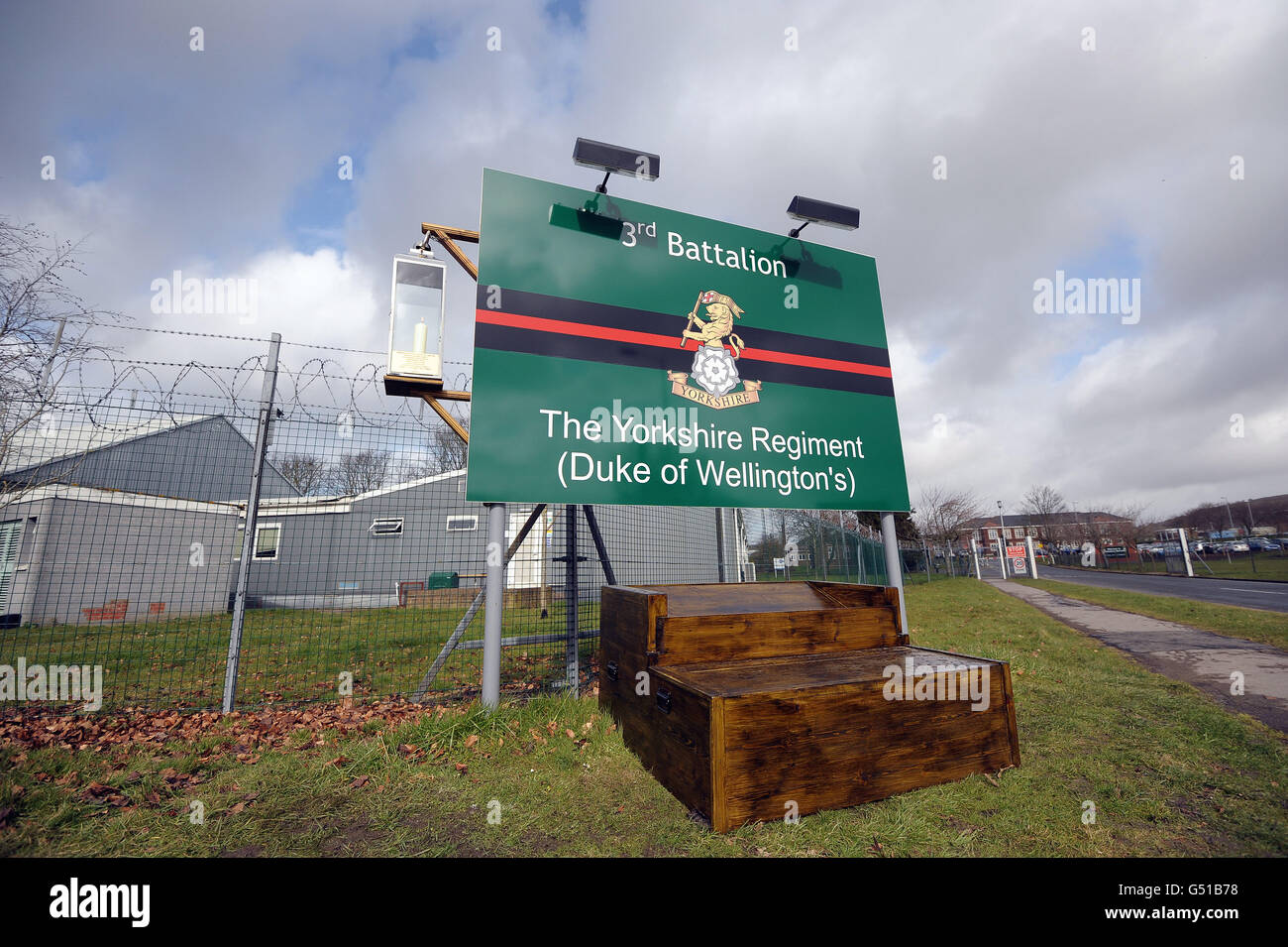 General view of 3rd Battalion The Yorkshire Regiment's barracks in ...