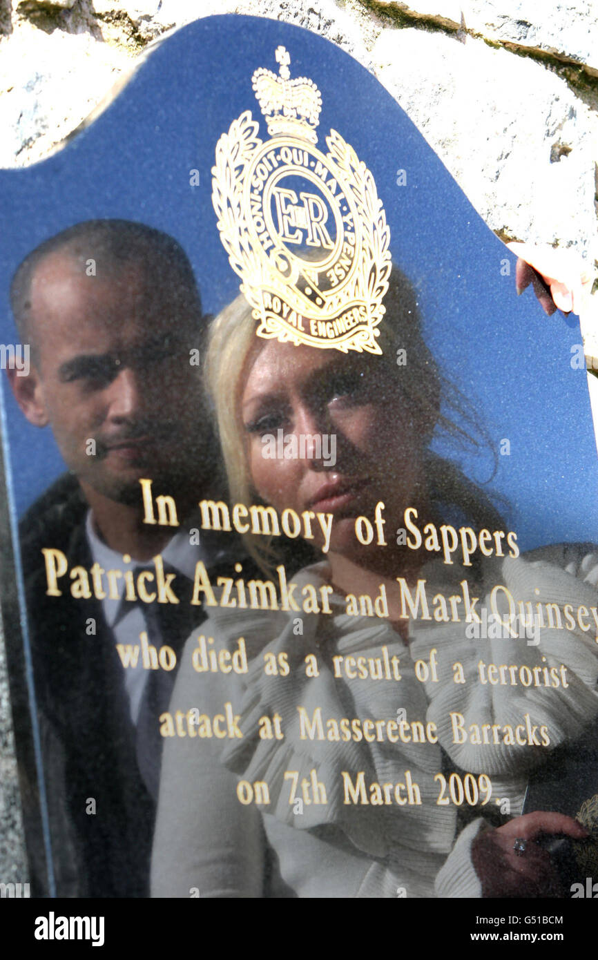 Sappers memorial service Stock Photo - Alamy