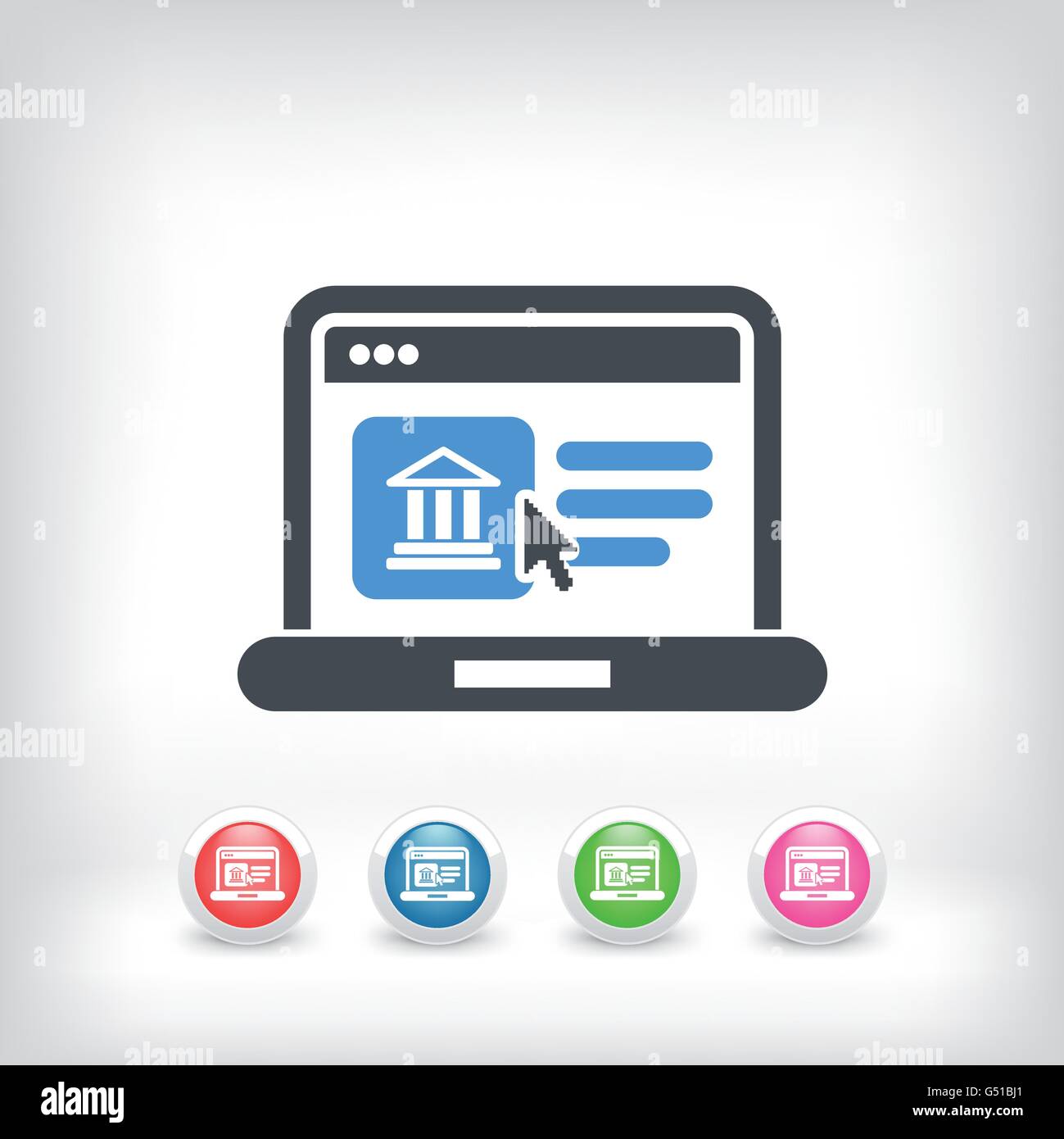 Illustration of historical website page icon Stock Vector Image & Art ...