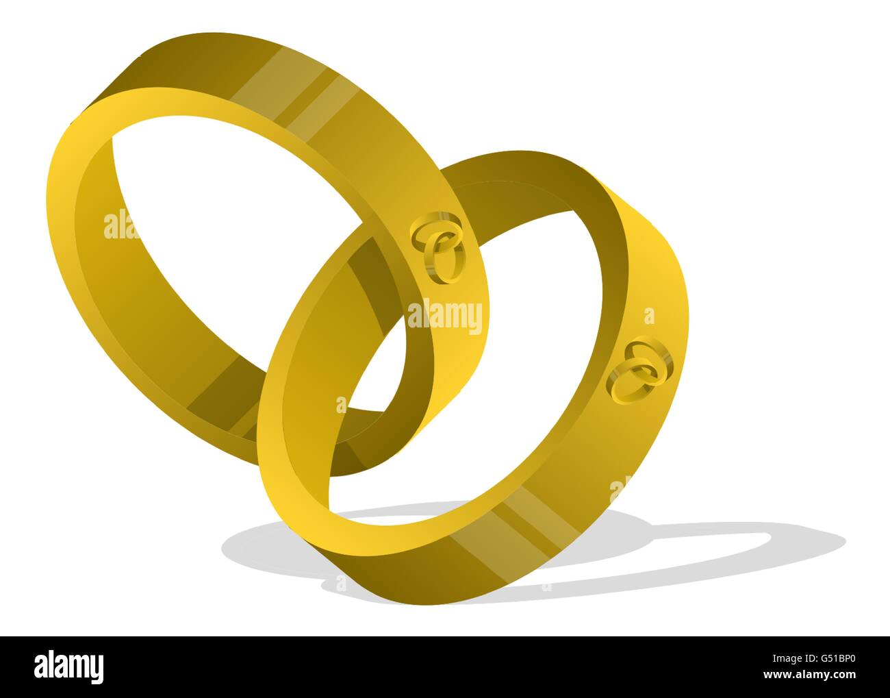 Gold ring, wedding rings, two gold rings Stock Vector Image & Art - Alamy