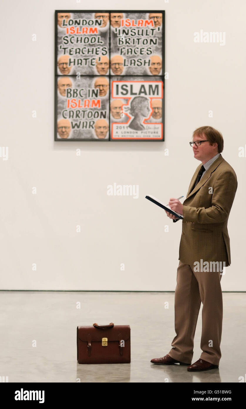 Gilbert & George exhibition - London Stock Photo - Alamy