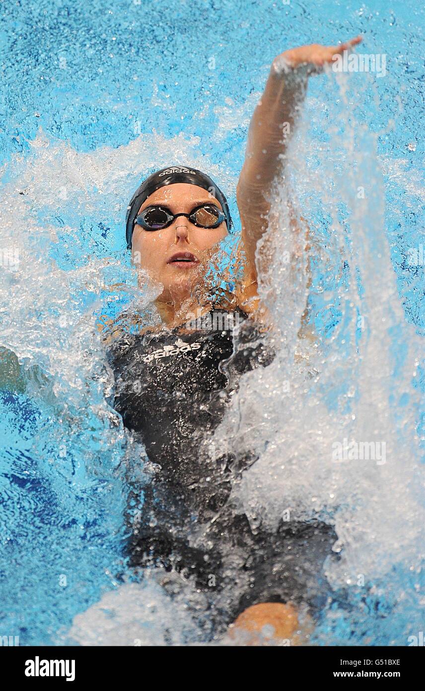 Clissolds stephanie proud during heat of the 200m backstroke hi-res ...