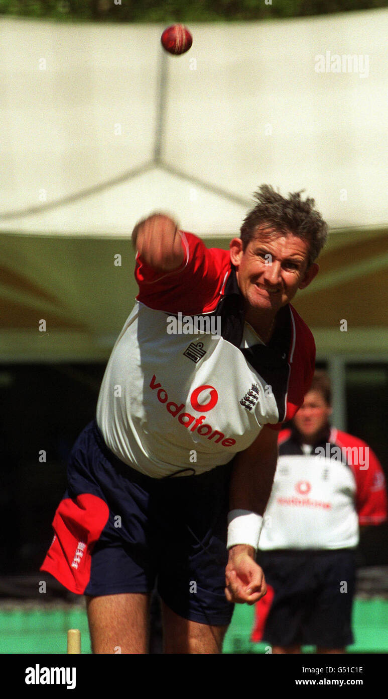Cricket England Caddick Stock Photo - Alamy