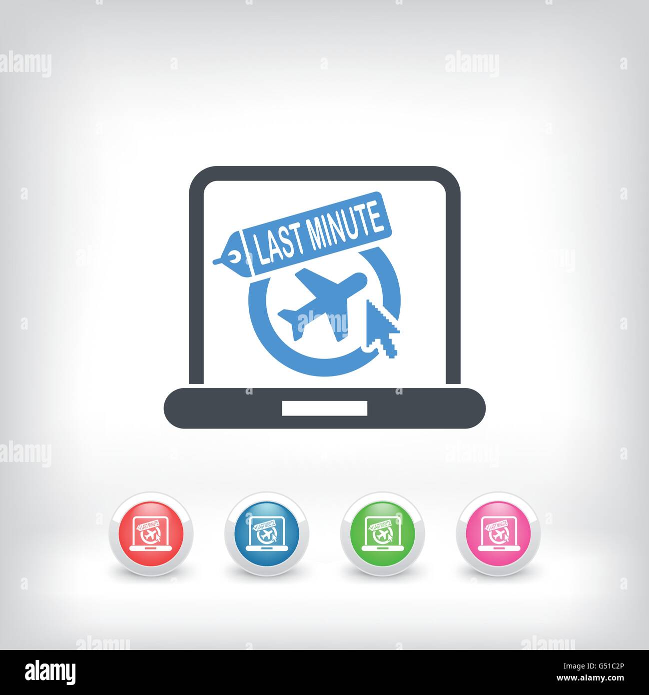 Illustration depicting a promo airplane website Stock Vector Image ...