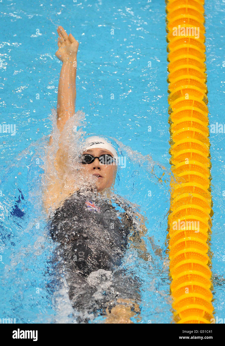 Elizabeth Simmonds during the heats of the Women's 200m Backstroke ...