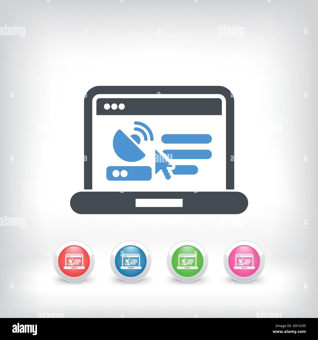 Pc antenna icon Stock Vector Images - Alamy