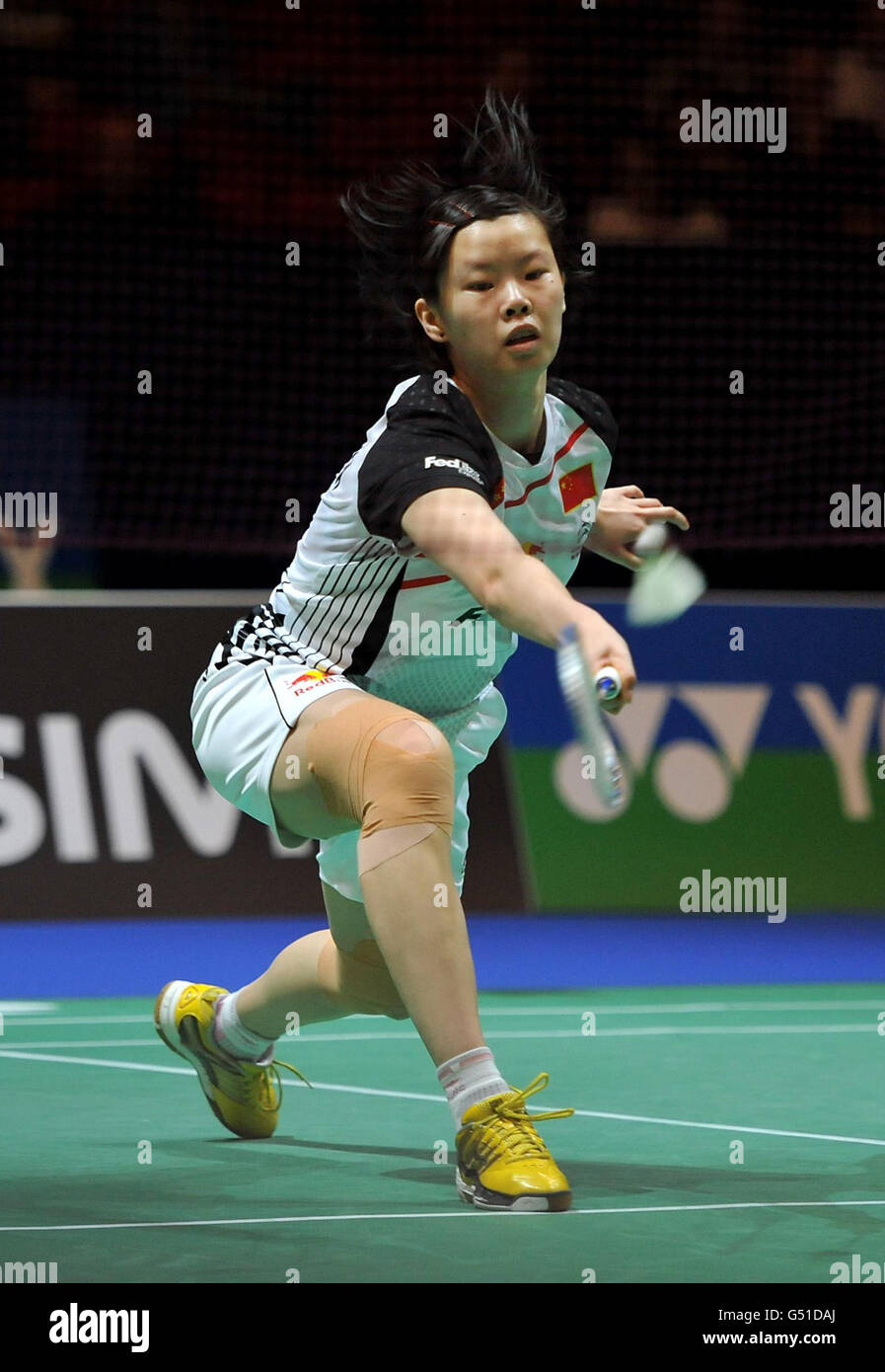China's Xuerui Li during her Women's Singles Quarter-final match during ...