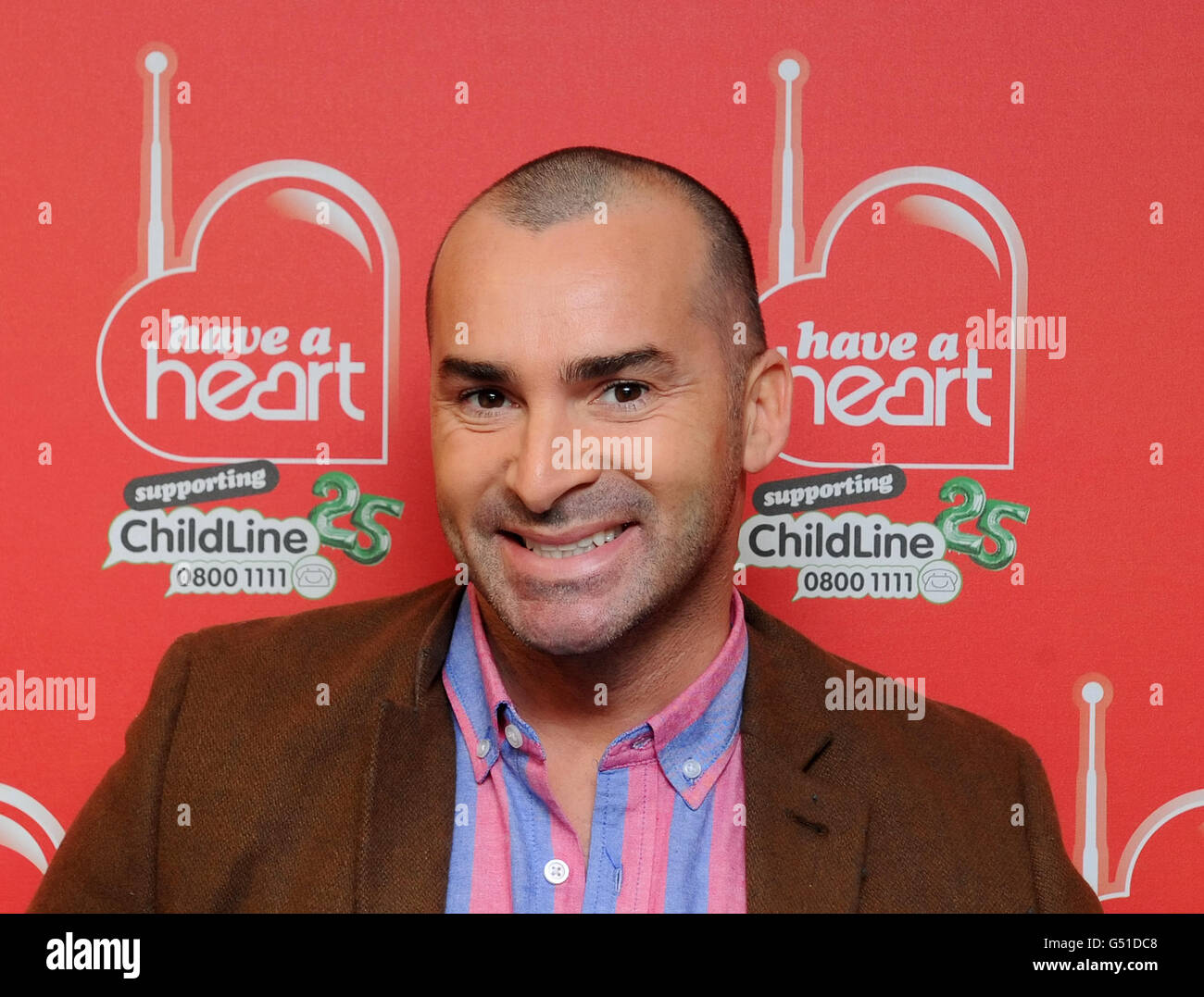 Louie Spence at the Heart radio 'Have a Heart' appeal, at Global Radio ...