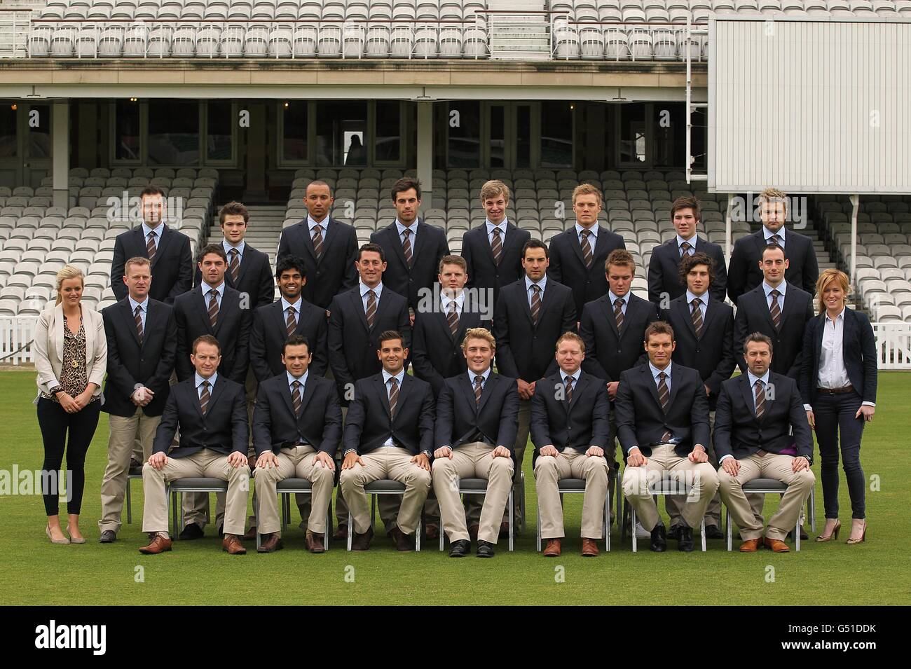 Cricket surrey county cricket club press day the kia oval hi-res stock ...
