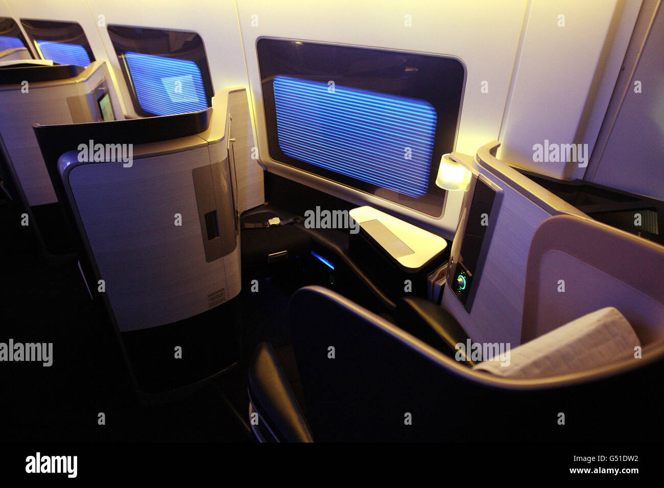 British airways first class seat hi-res stock photography and images ...