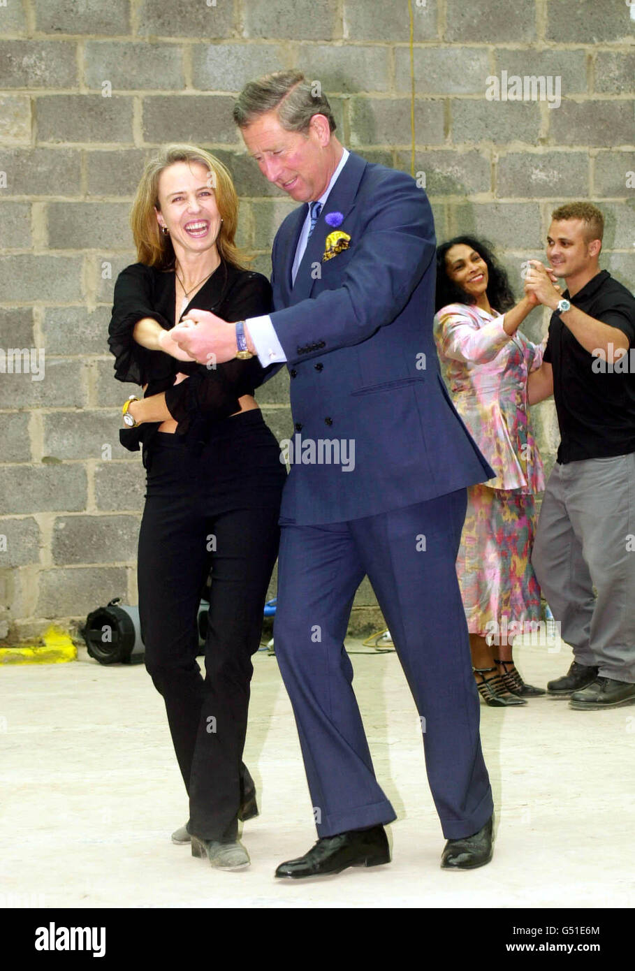 Dance teacher Carol Ann Stephenson, 32, from Edinburgh shows the Prince ...
