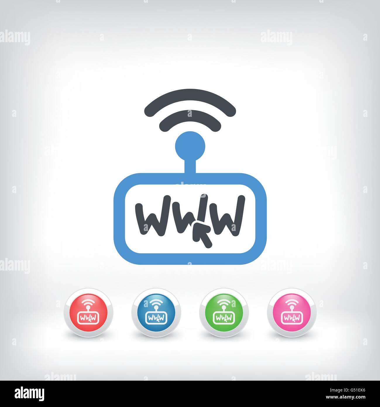 Illustration of modem internet connection icon Stock Vector Image & Art - Alamy