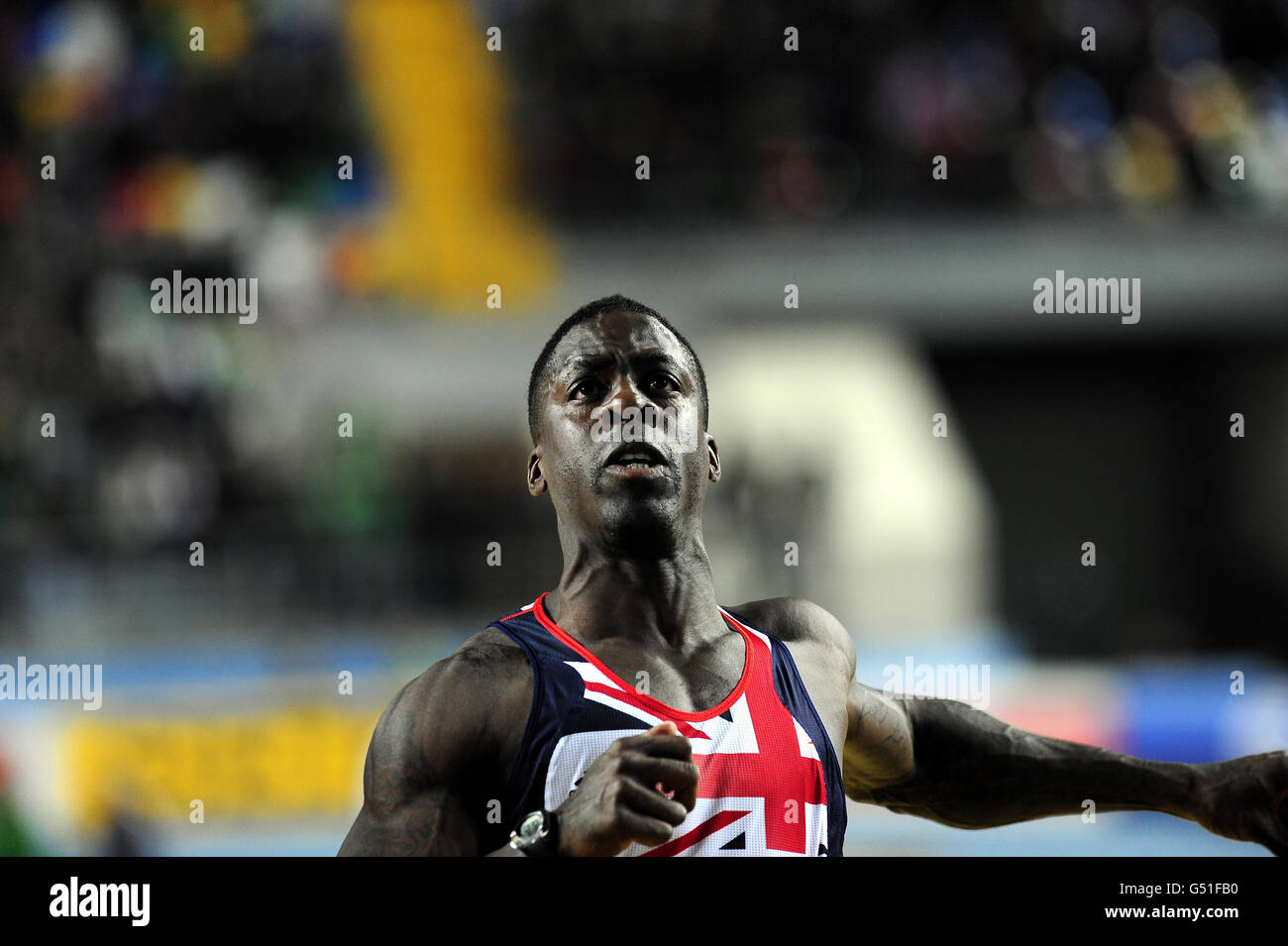 Great Britain's Dwain Chambers finishes in third place behind winner ...