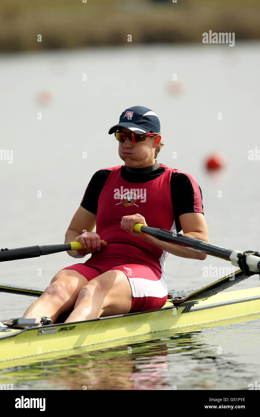 Katherine Grainger in action in the final of the womens singles during ...