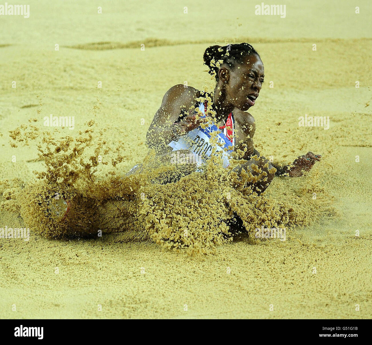 Great Britain's Shara Proctor jumps in the final of the Womens Long ...