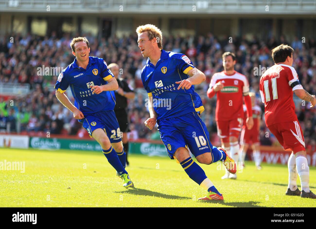 Soccer football league championship middlesbrough leeds united ...