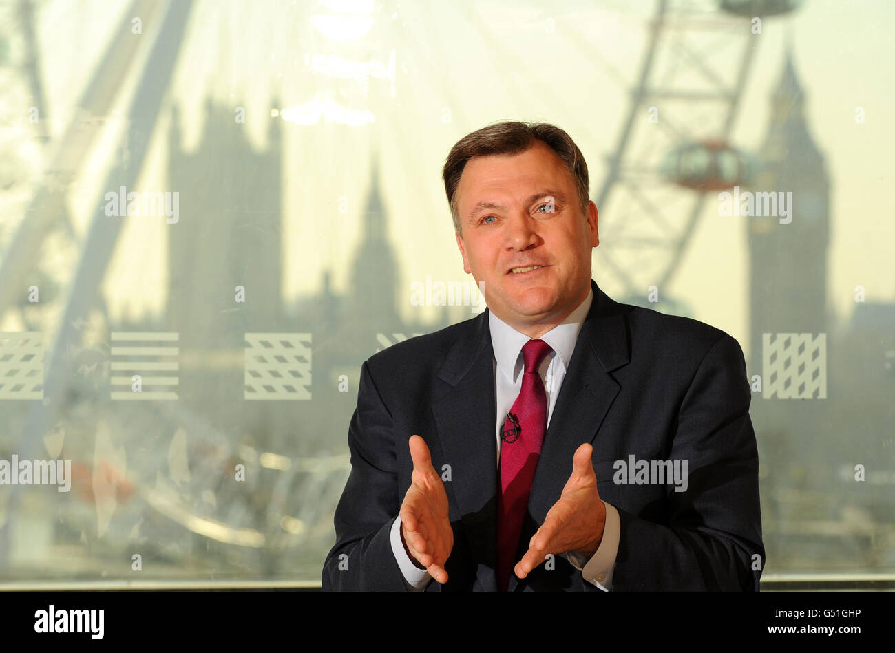 Shadow Chancellor Ed Balls at a pre-budget press conference, at the ...