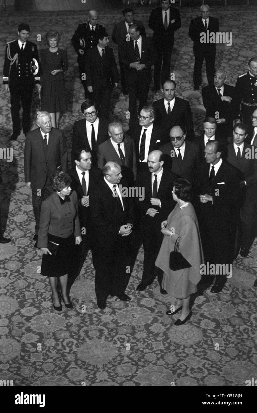 Politics - Mikhail Gorbachev State Visit to the UK - Windsor Stock ...