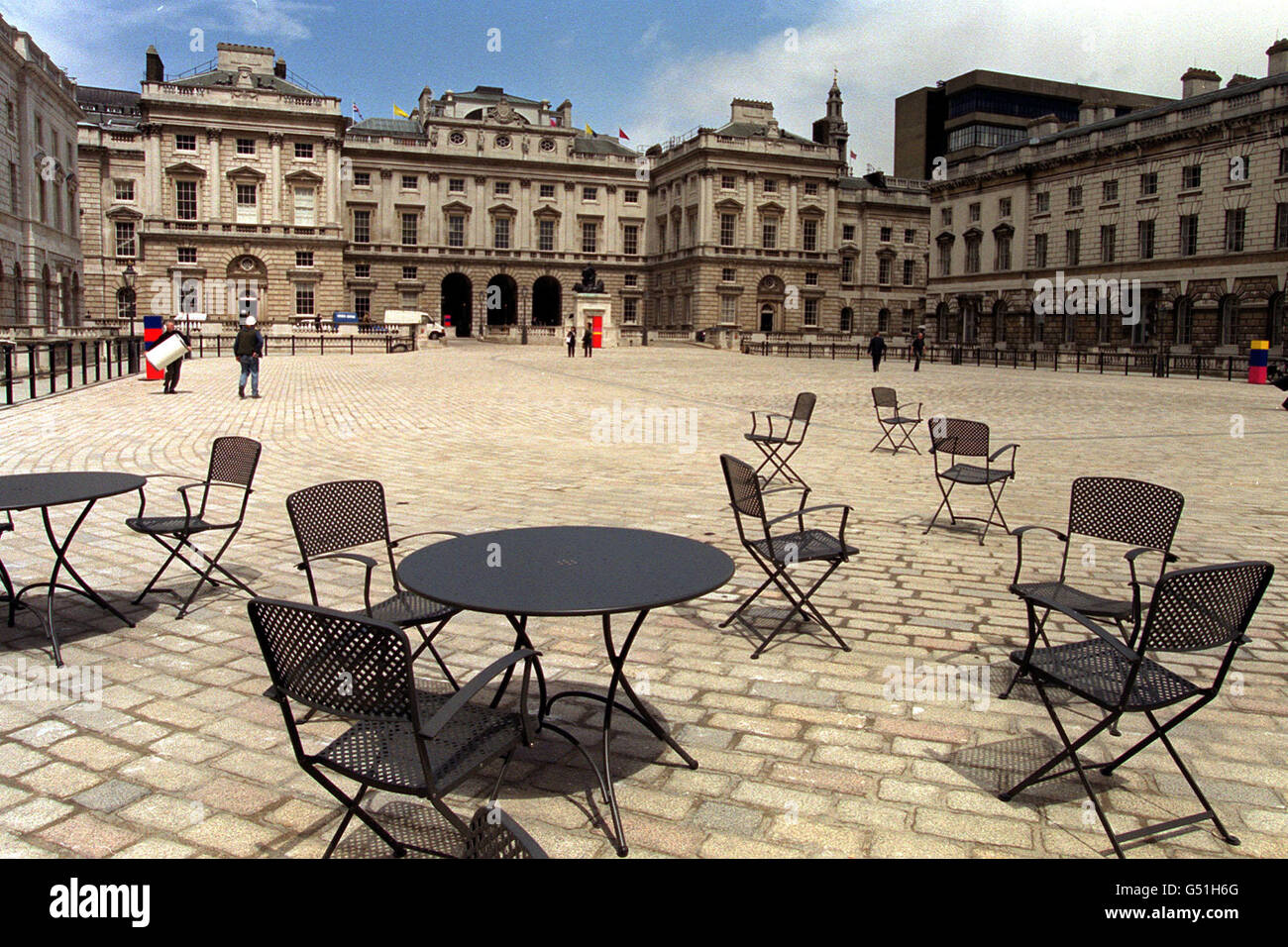The Courtyard at the recently renovated Somerset House, which opens to ...