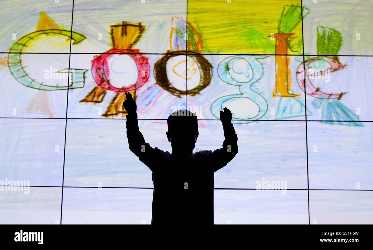 'Doodle for Google' competition Stock Photo - Alamy