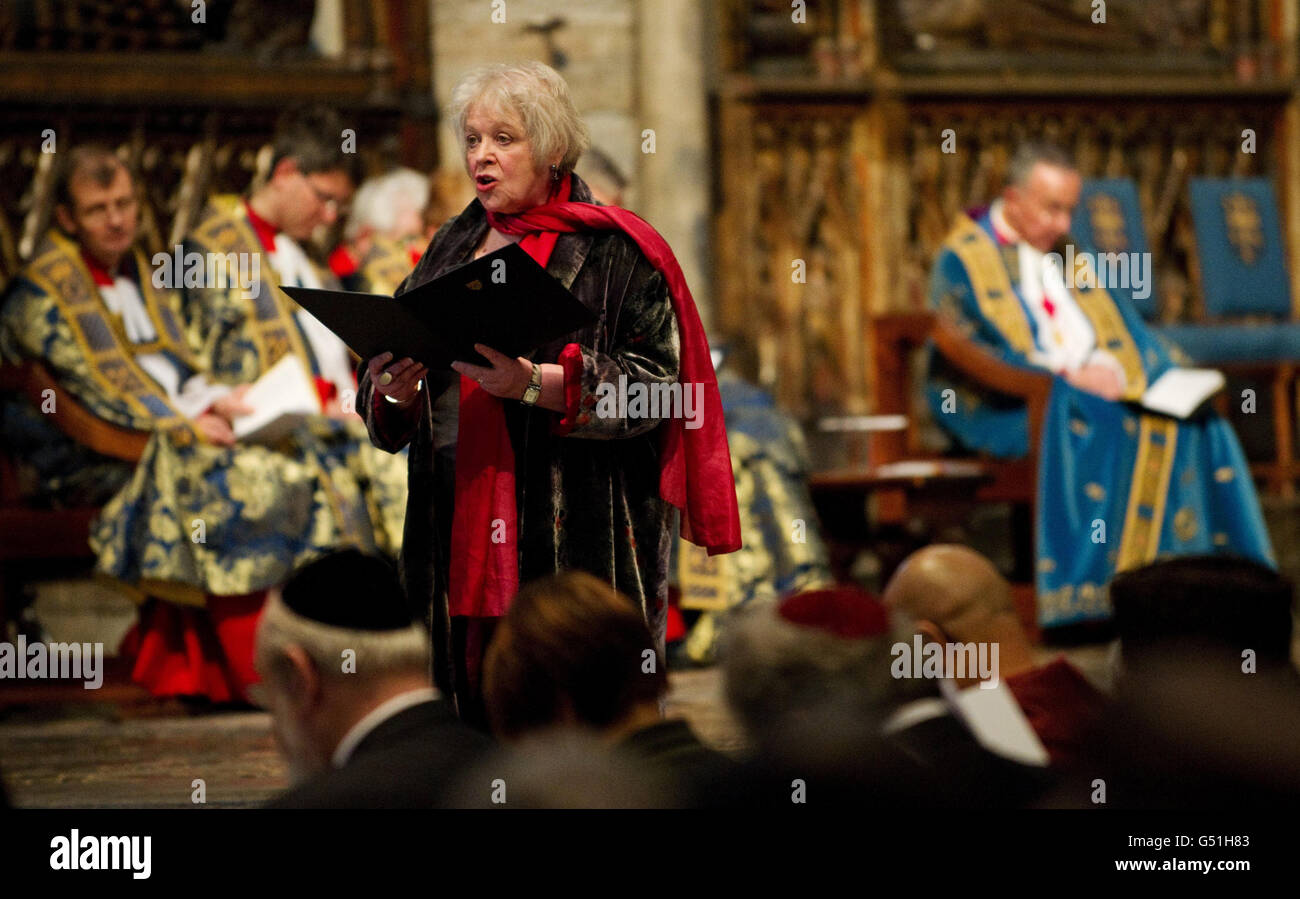 Commonwealth day service in westminster in central london hi-res stock ...