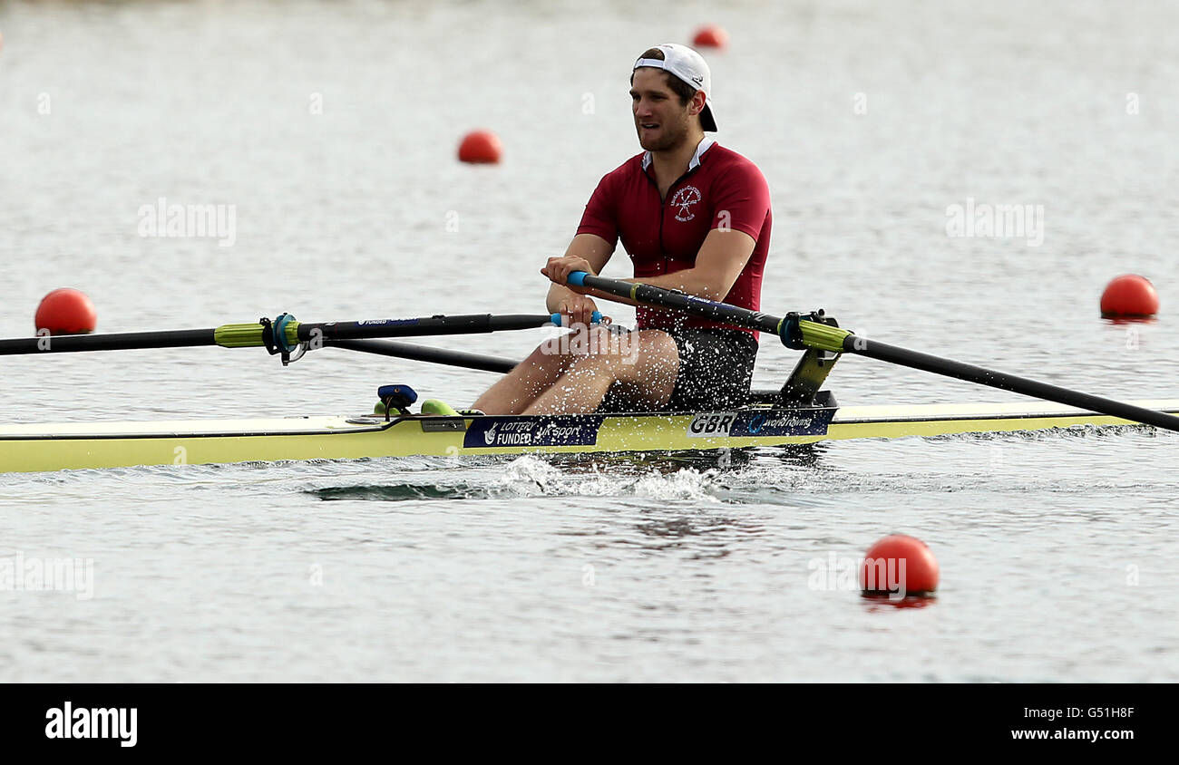 Rowing - GB Rowing Team Senior Trials - Eton Dorney. Jonathan Walton in ...