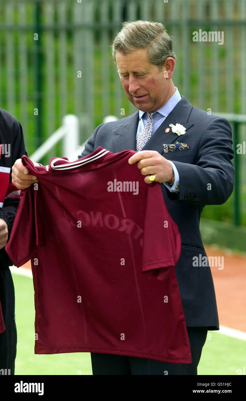 Prince charles football shirt hi-res stock photography and images - Alamy