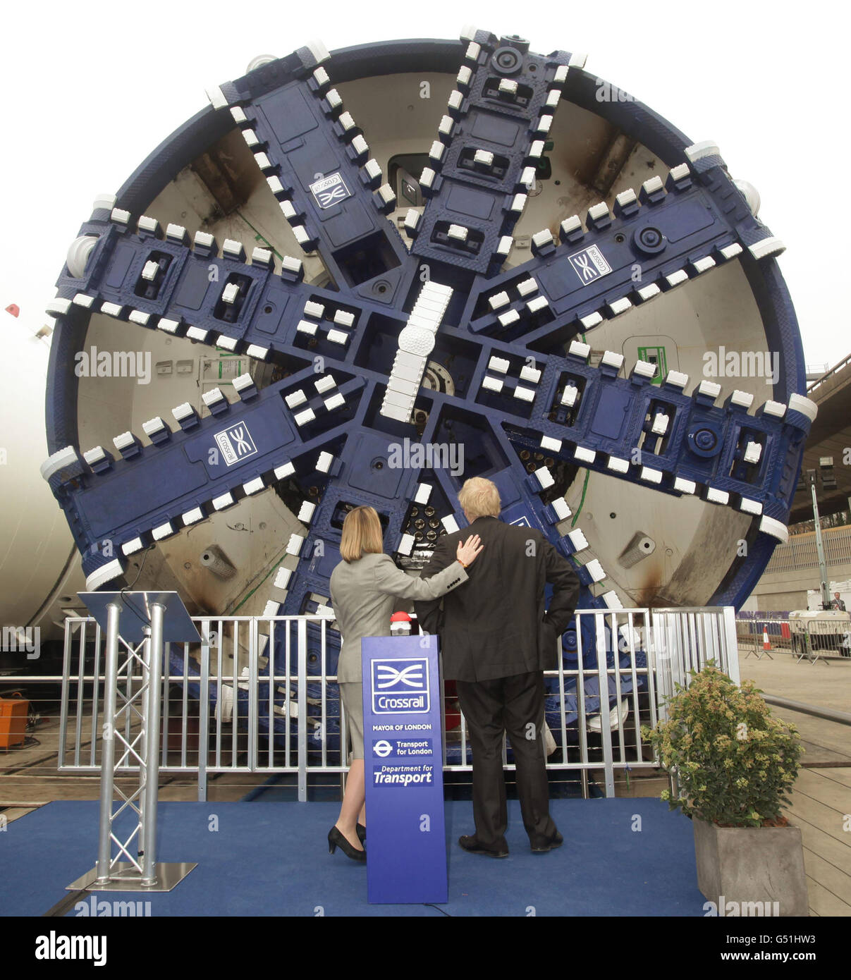 The Mayor of London Boris Johnson and Transport Secretary Justine ...