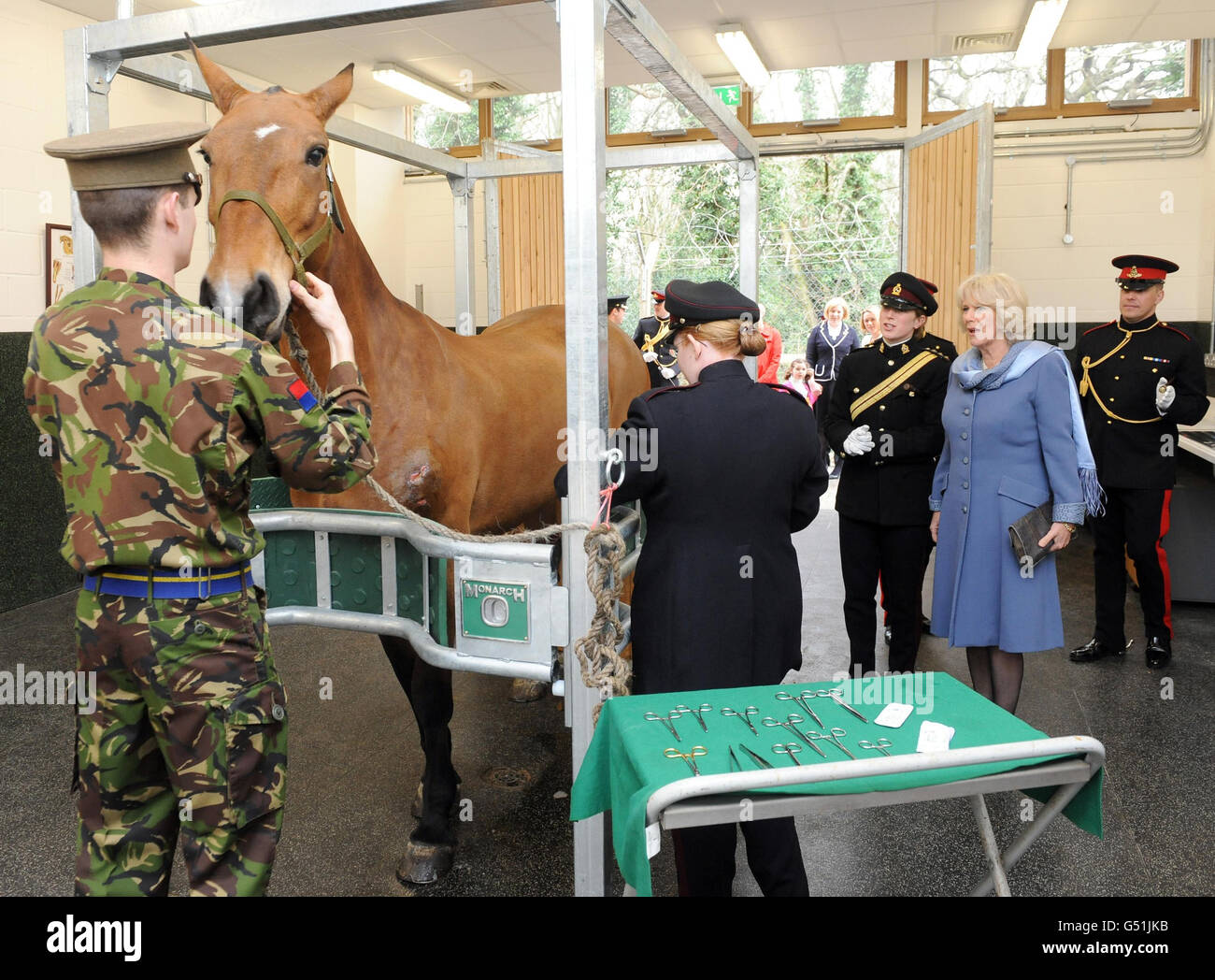 Duchess of Cornwall visit to The King's Troop Royal Horse Artillery ...