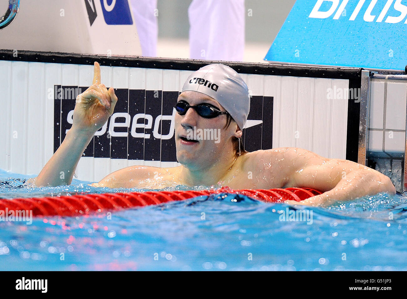 Laurent carnol during the mens 200m breaststroke final hi-res stock ...
