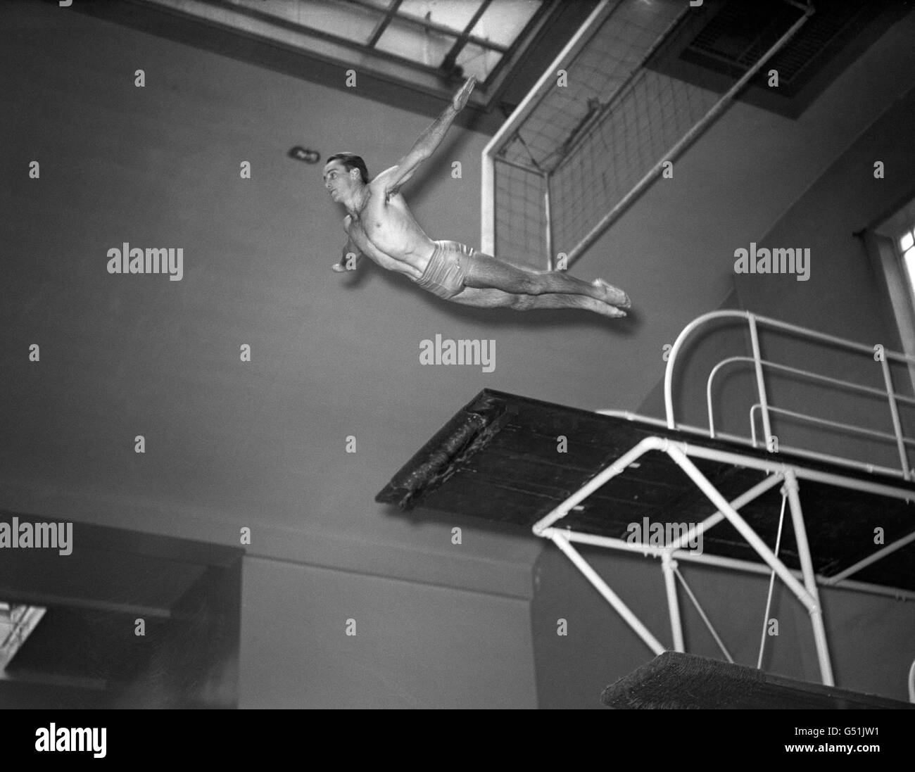 Team diving Black and White Stock Photos & Images - Alamy