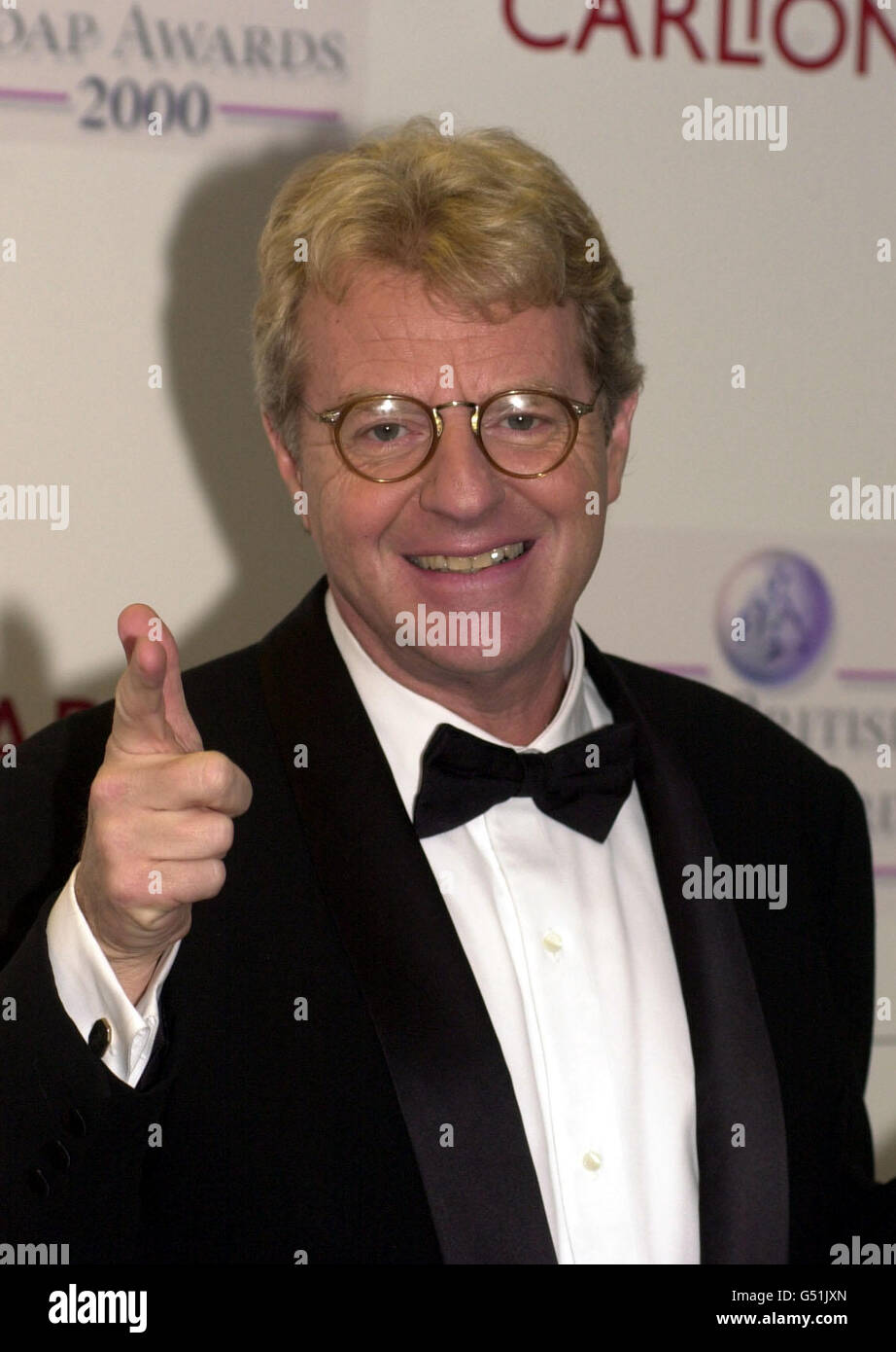 American chat show presenter Jerry Springer at the British Soap awards ...