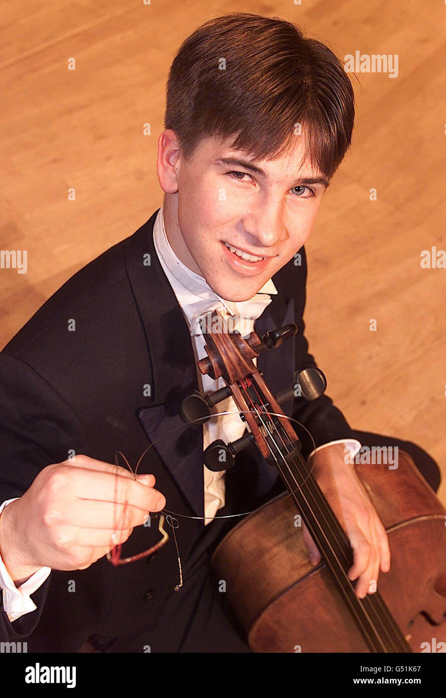 BBC Young Musician Guy Johnston Stock Photo - Alamy
