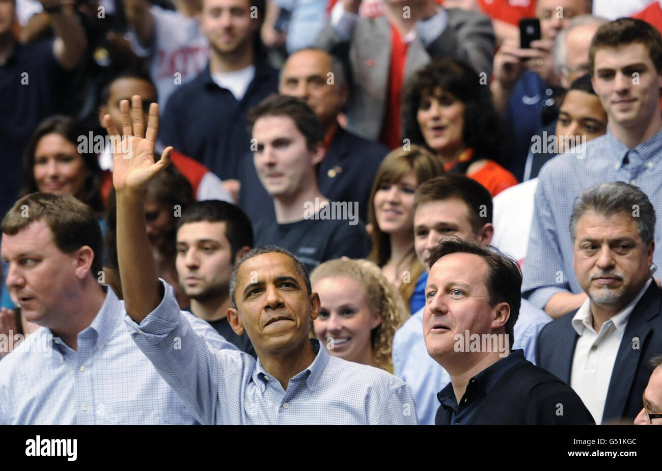 Prime Minister David Cameron and US President Barack Obama in Ohio as ...