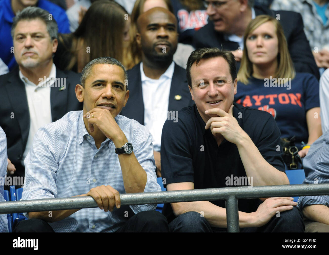 Prime Minister David Cameron and US President Barack Obama in Ohio as ...
