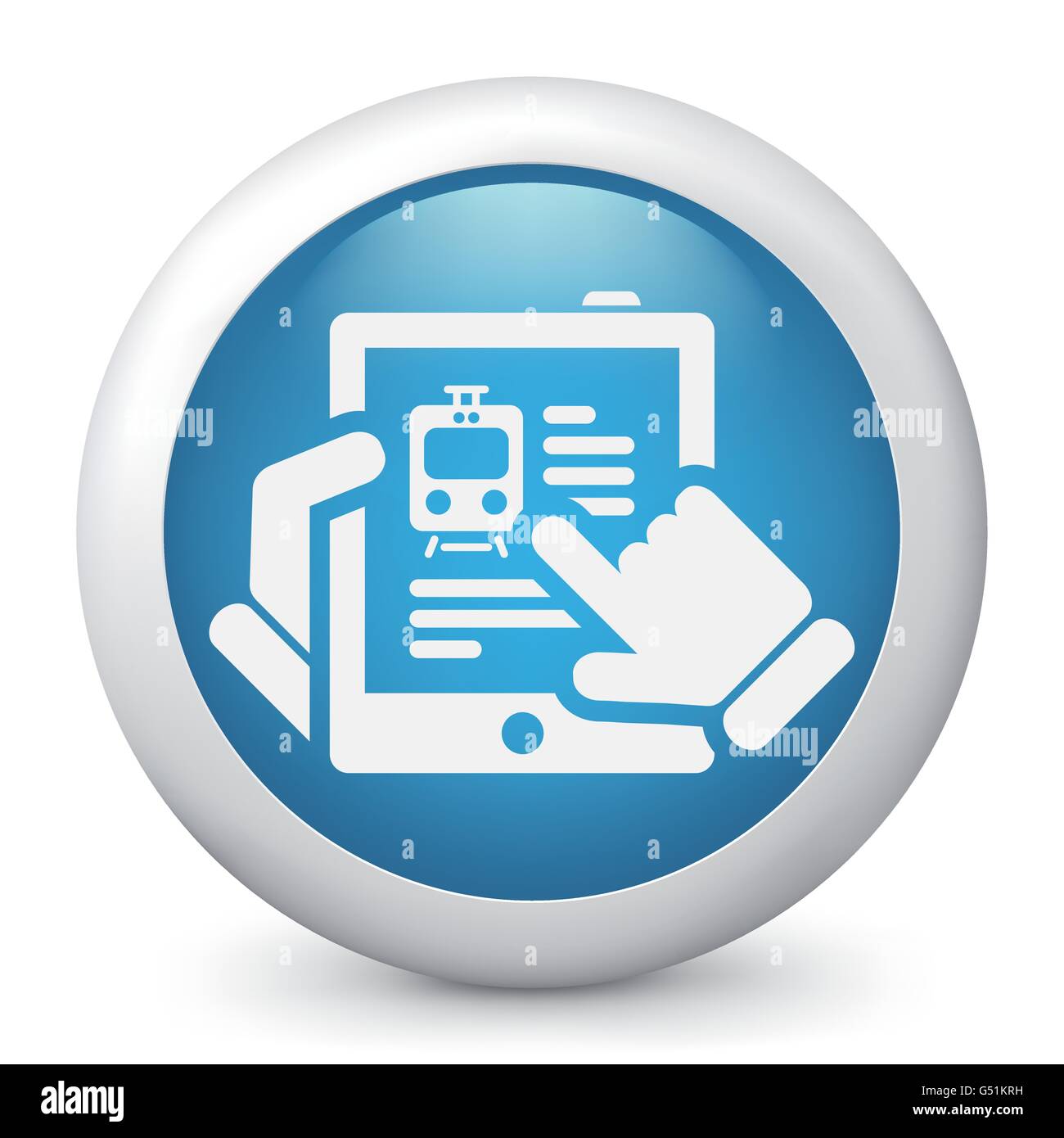 Tablet computer on travel Cut Out Stock Images & Pictures - Alamy