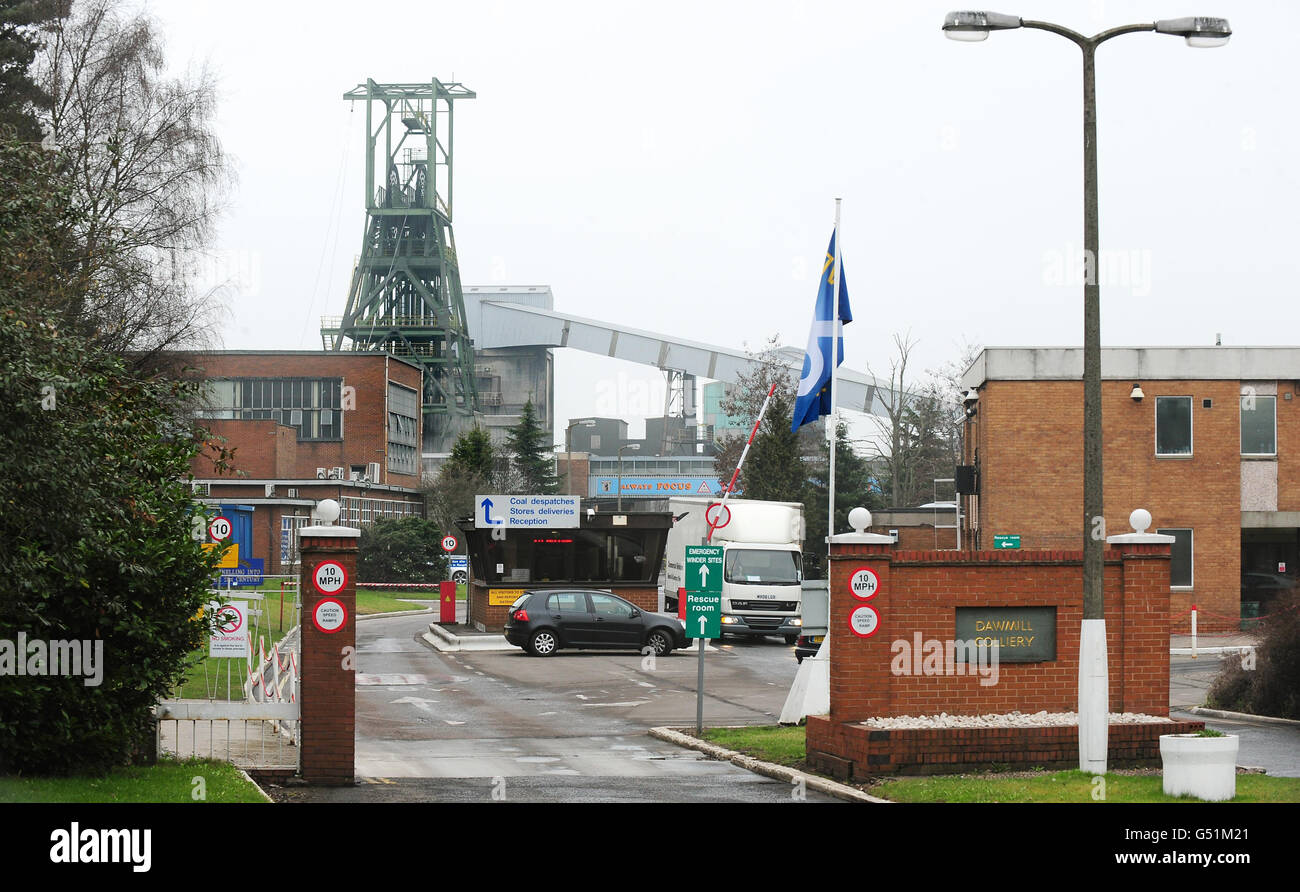 A general view of the Daw Mill Colliery near Coventry, the biggest coal ...