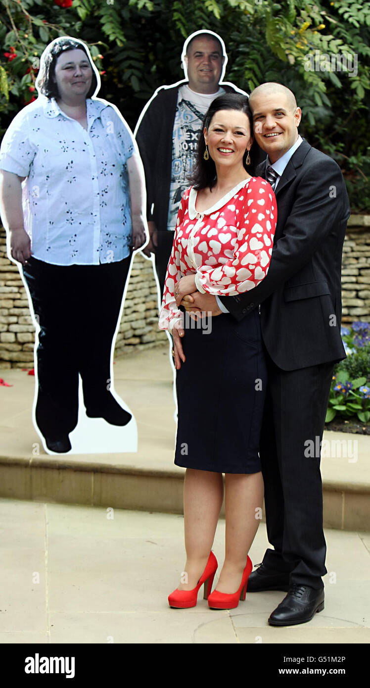 Simon and Tracy Bartlett, of Braintree, Essex with their 'Before ...