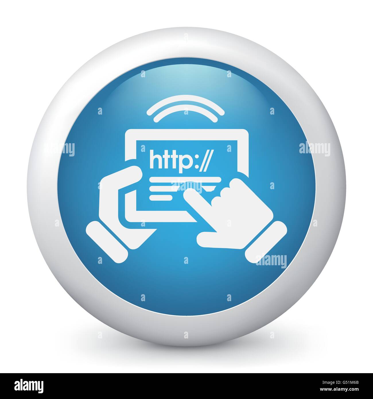 Web connection on tablet icon Stock Vector Image & Art - Alamy