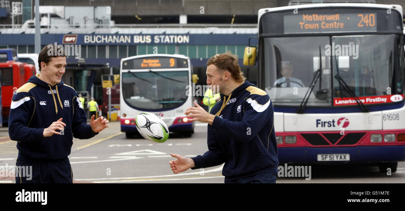Rugby scotland bus hi-res stock photography and images - Alamy