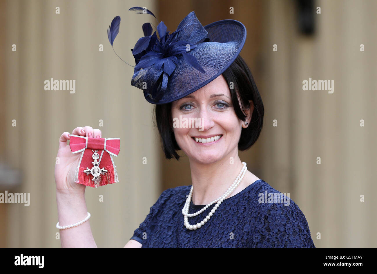 Mumsclub founder Jane Hopkins after she received her Member of the ...