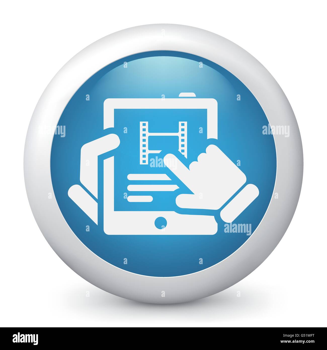 Tablet movie screen Cut Out Stock Images & Pictures - Alamy