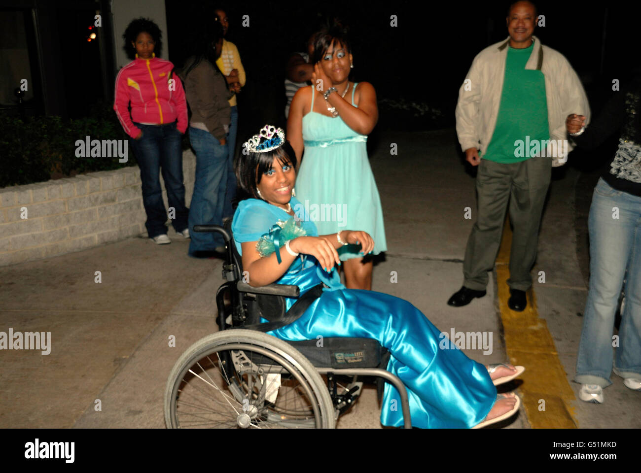 Black teen in wheelchair hi-res stock photography and images - Alamy